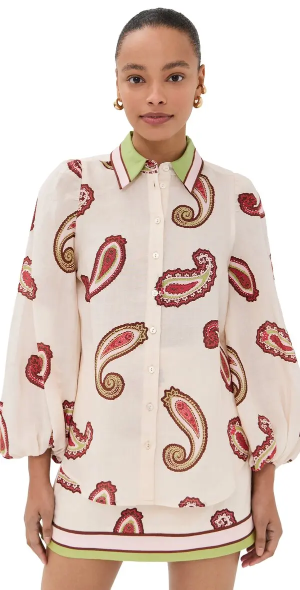 KIVARI Paisley Print Shirt