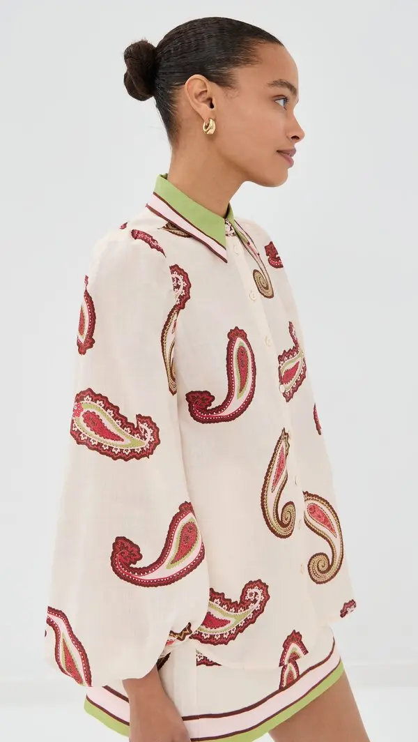 KIVARI Paisley Print Shirt