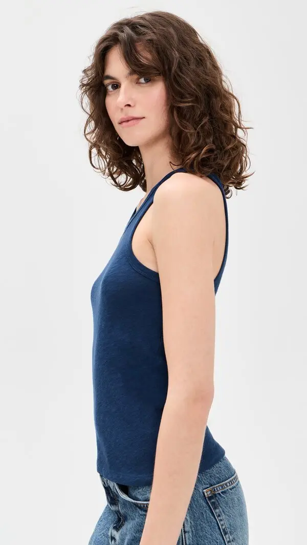 Z Supply Classic Slub Scoop Tank - Indigo