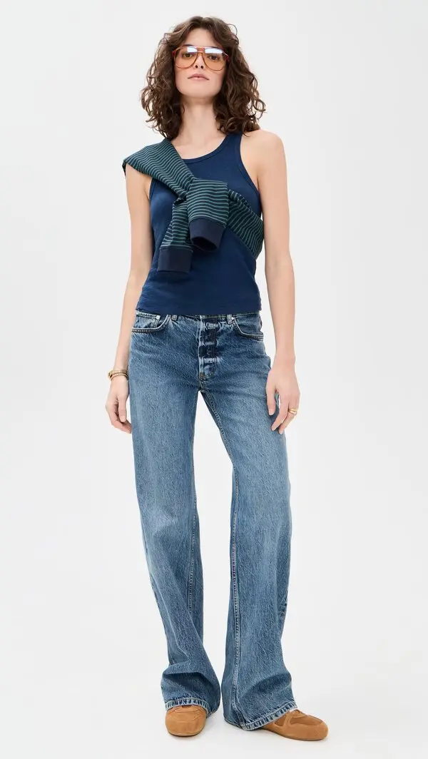 Z Supply Classic Slub Scoop Tank - Indigo