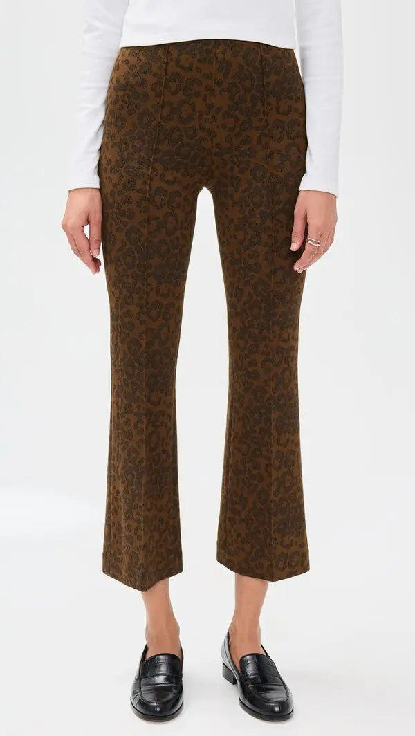 Rag & Bone Irina Ponte Jacquard Kick Flare Trousers - Lep