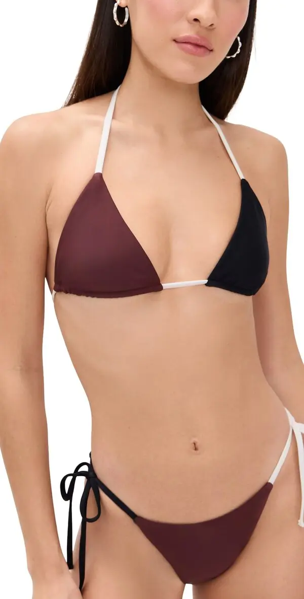 Mikoh Reine Bikini Top - Bordeaux