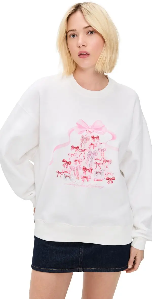 LoveShackFancy Havenleigh Graphic Pullover - White