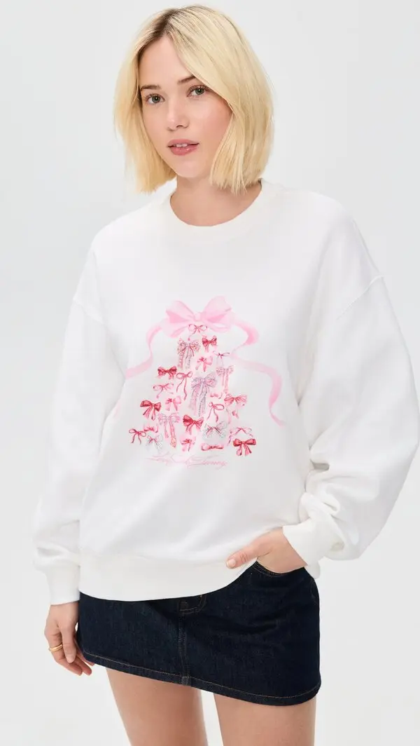 LoveShackFancy Havenleigh Graphic Pullover - White
