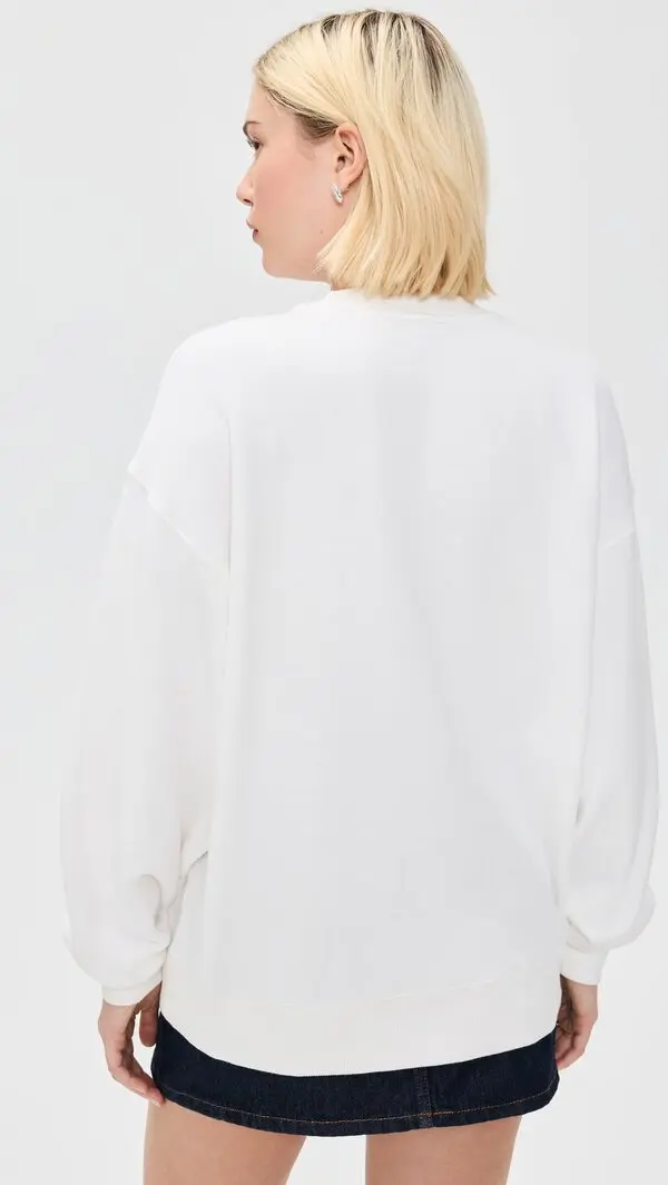 LoveShackFancy Havenleigh Graphic Pullover - White