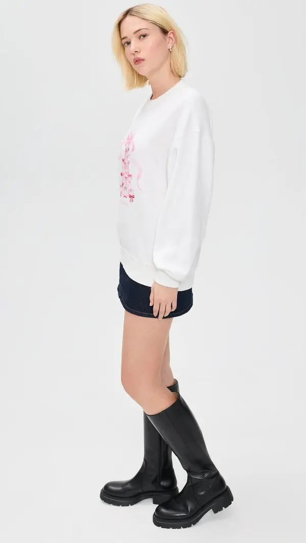 LoveShackFancy Havenleigh Graphic Pullover - White