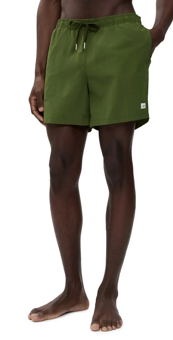 BATHER Solid Swim Trunks