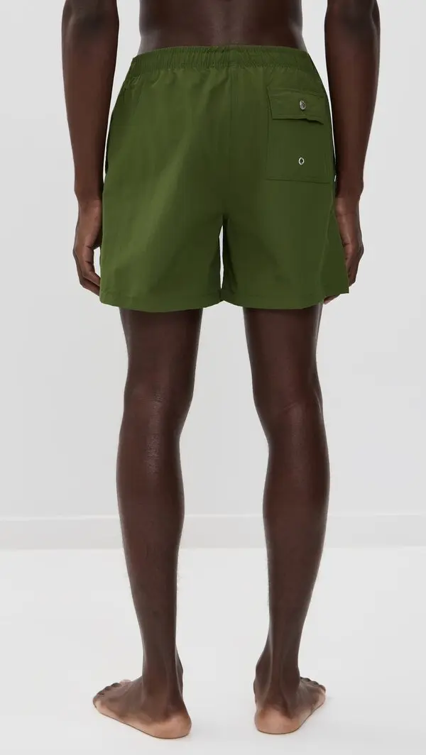 BATHER Solid Swim Trunks