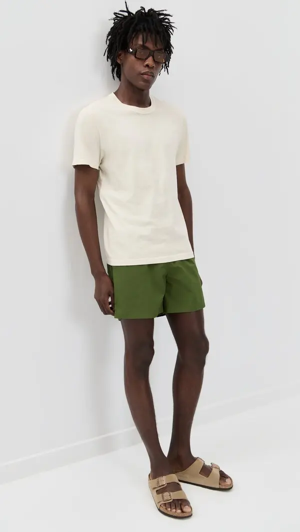 BATHER Solid Swim Trunks
