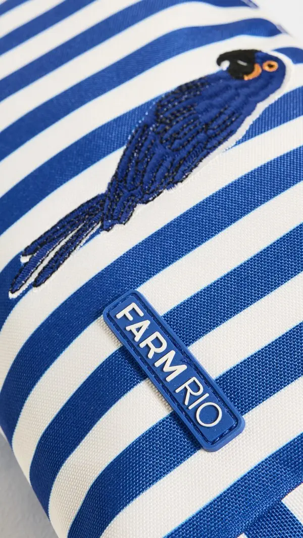 Farm Rio Parrot Stripe Pouch
