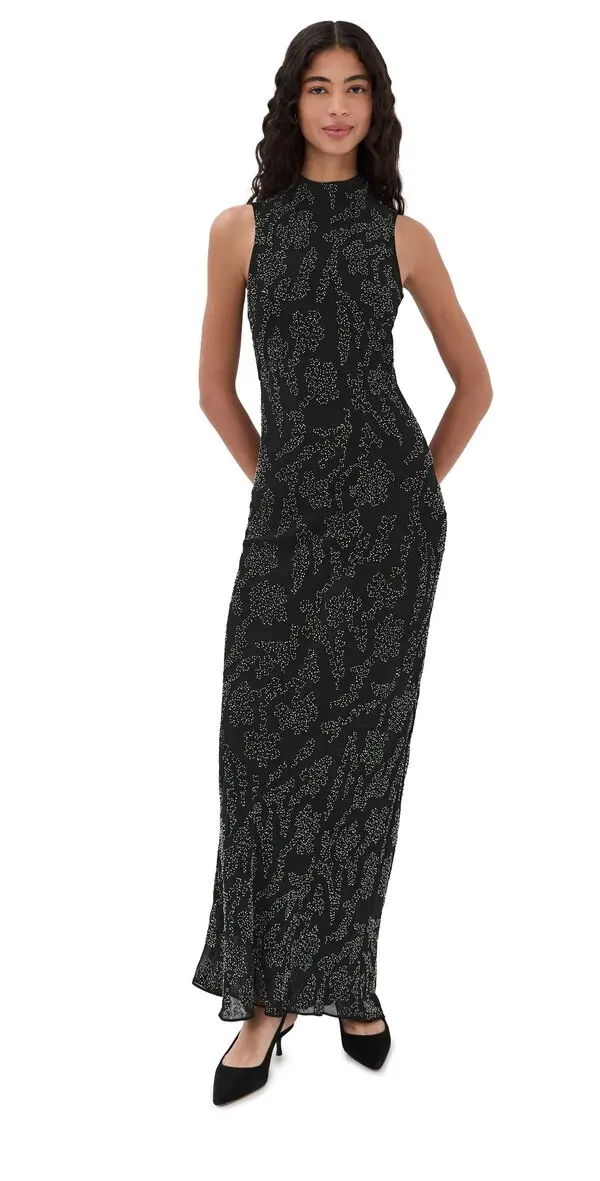 Veronica Beard Sylven Beaded Maxi Dress