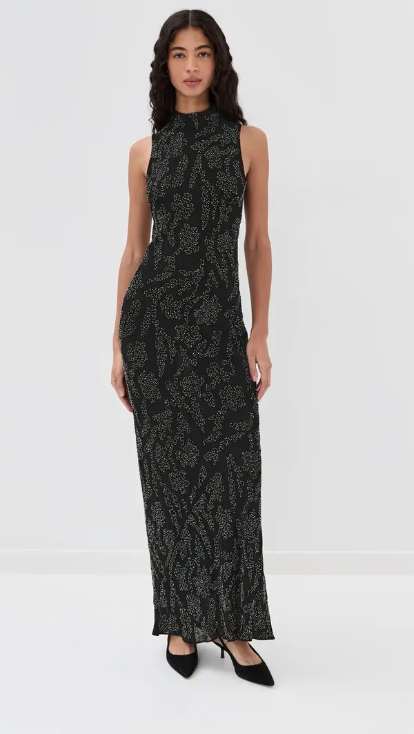 Veronica Beard Sylven Beaded Maxi Dress