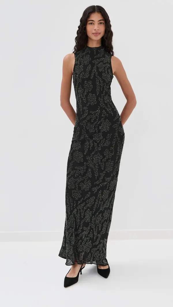 Veronica Beard Sylven Beaded Maxi Dress