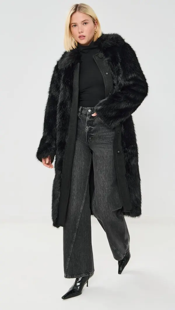 LA LIGNE Faux Fur Alpine Coat