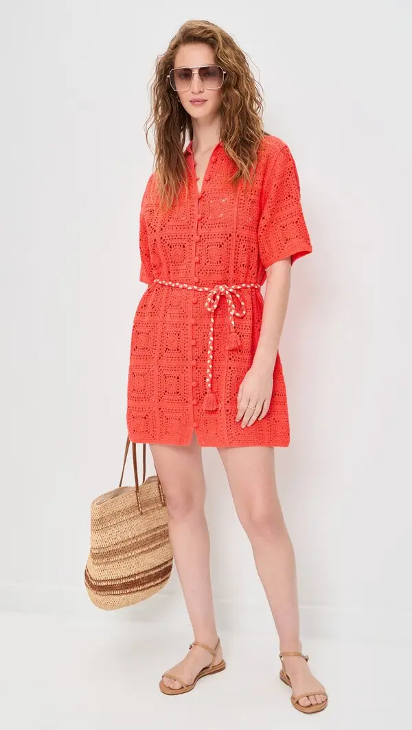 KIVARI Brenna Mini Shirt Dress