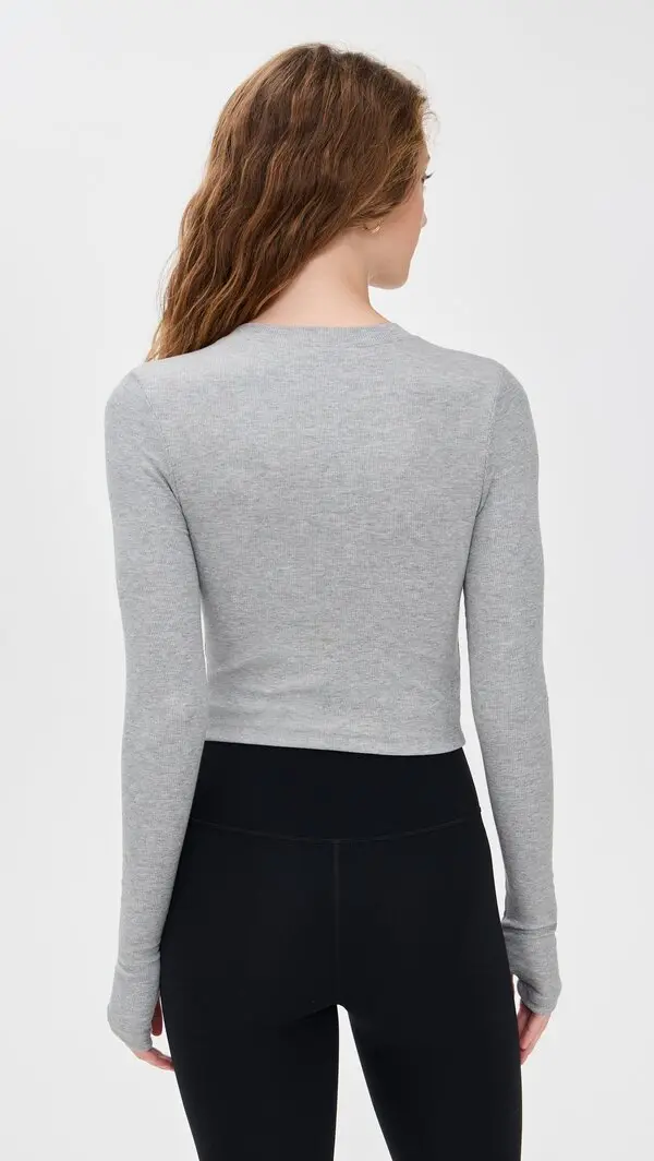 Splits59 Louise Ribbed Long Sleeve Tee