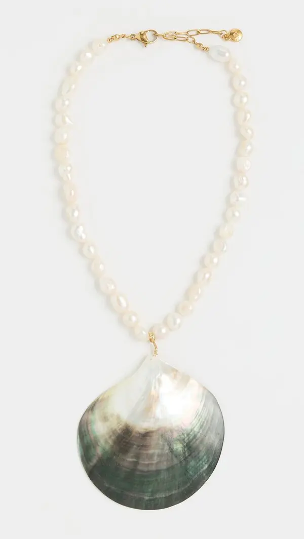 MAYAMAR Large Shell Pendant Necklace