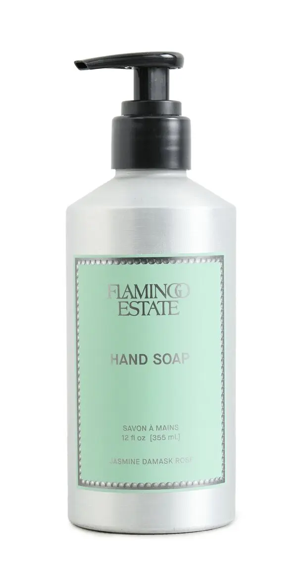 FLAMINGO ESTATE Jasmine & Damask Rose Hand Soap - Green