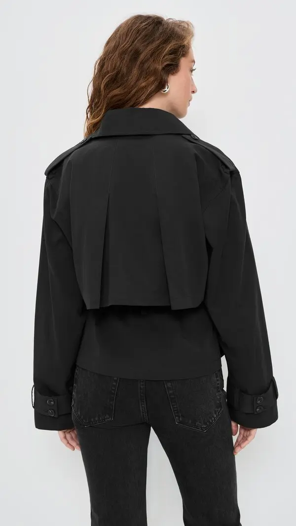 Joe's Jeans The Liz Cropped Trench Coat - Black