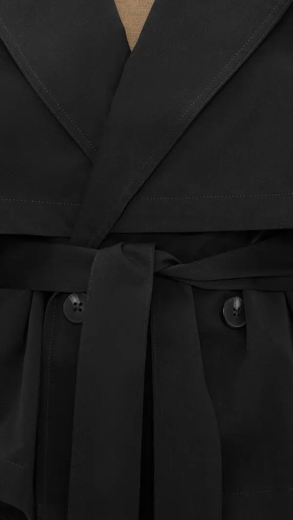 Joe's Jeans The Liz Cropped Trench Coat - Black