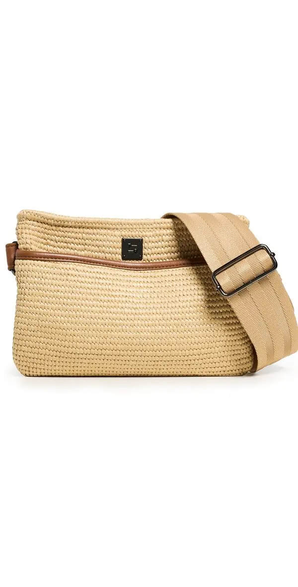 THINK ROYLN Raffia Bum Bag