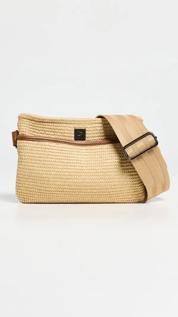 THINK ROYLN Raffia Bum Bag