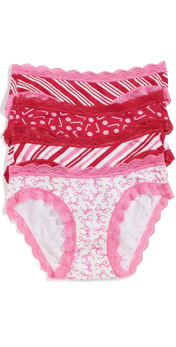 STRIPE & STARE Original Knickers 4 Pack - Candy Cane Wishes