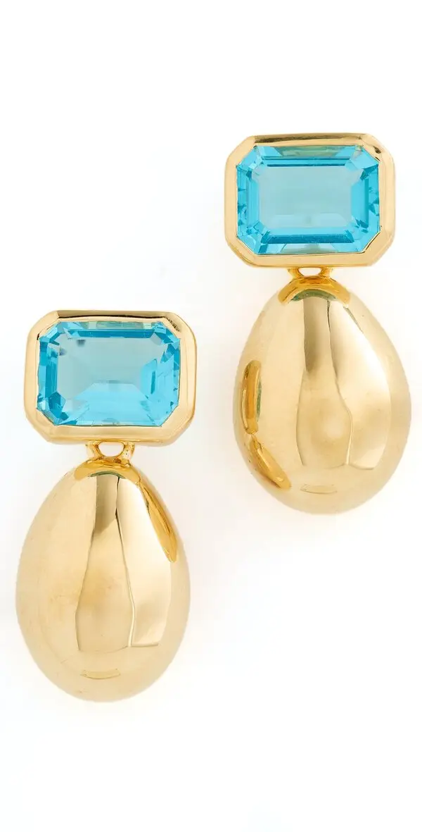 LIZZIE FORTUNATO Bean Earrings - Gold