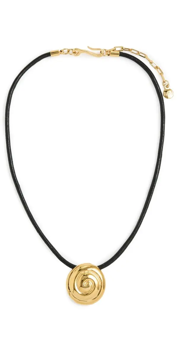 MAYAMAR Spiral Pendant Necklace - Gold