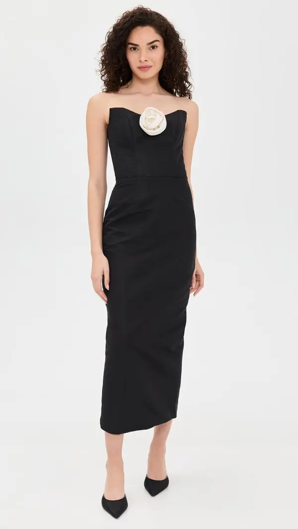 DAMARIS BAILEY Vivienne Strapless Midi Dress