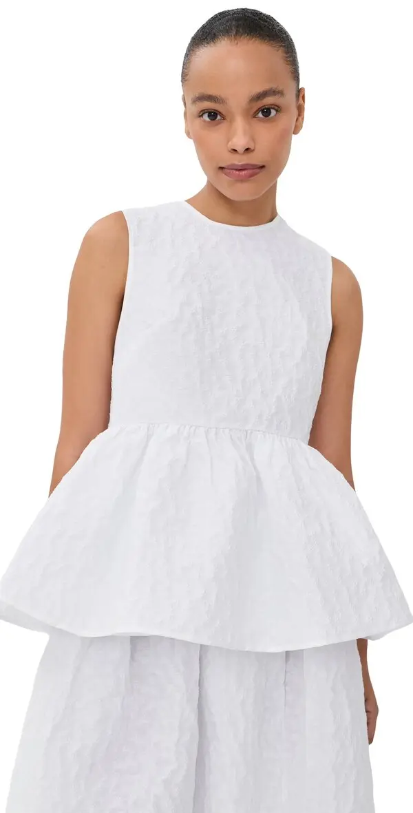 Cecilie Bahnsen Bea Top - White
