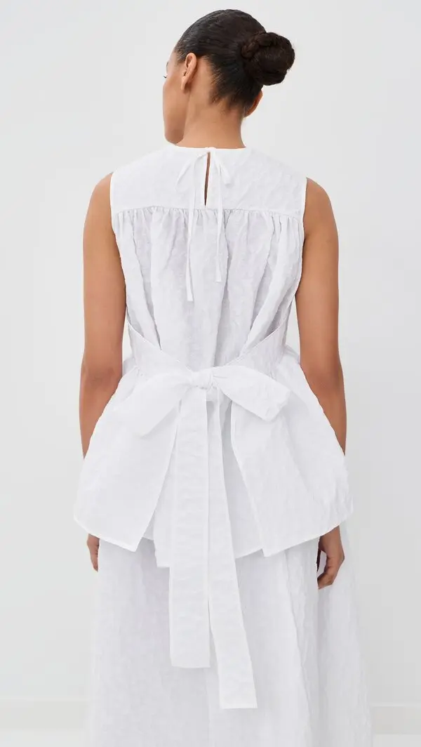 Cecilie Bahnsen Bea Top - White