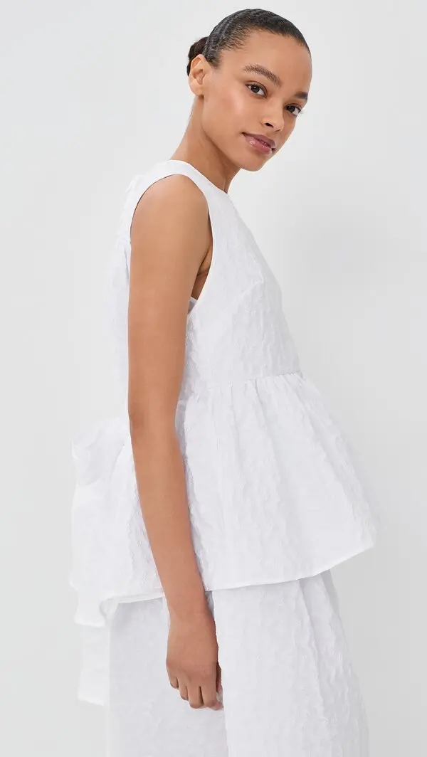Cecilie Bahnsen Bea Top - White