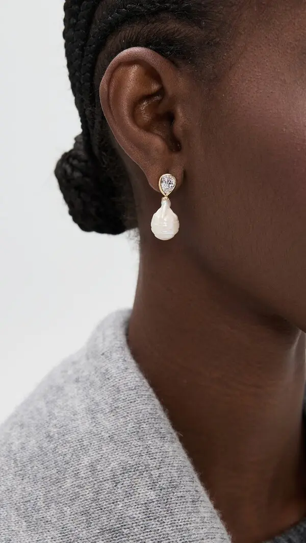 Ettika Freshwater Drop Earrings