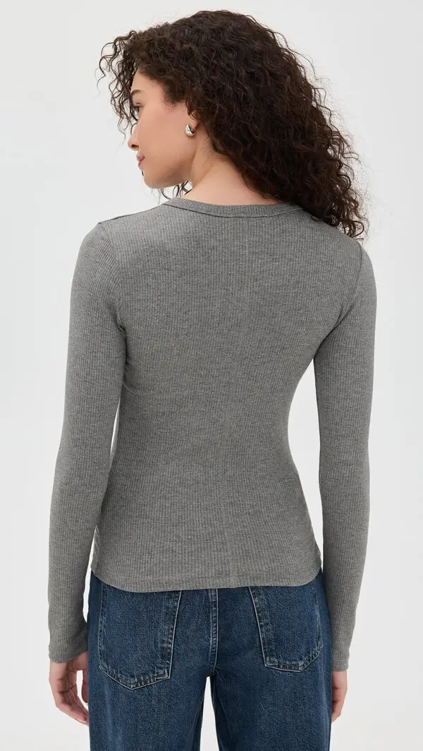 Madewell Drapey Rib Long Sleeve Tee