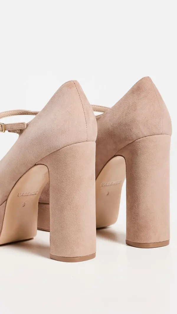 L'Agence Lilles Suede Pumps - Cappuccino