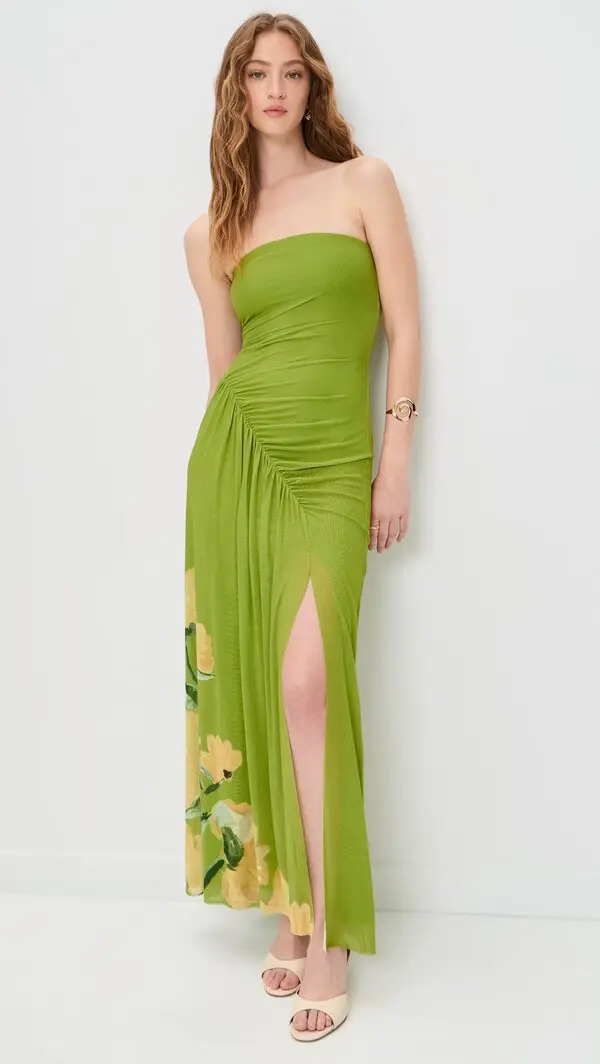 Bec & Bridge Citrina Strapless Maxi Dress
