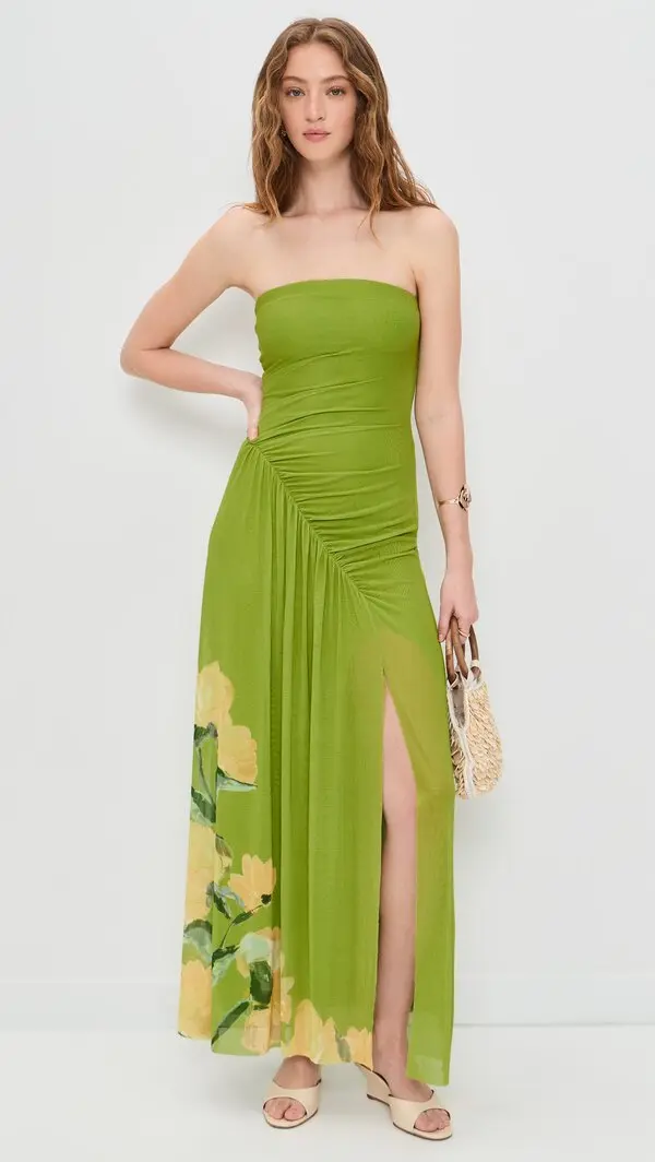 Bec & Bridge Citrina Strapless Maxi Dress