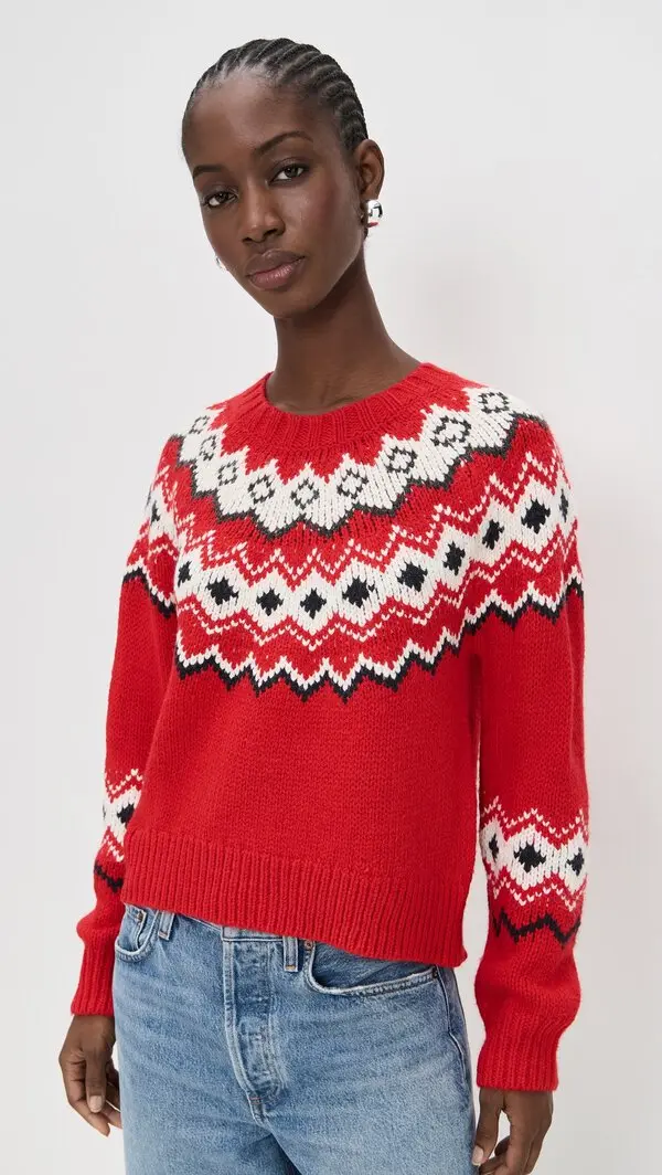 Z Supply Fair Isle Patterned Sweater
