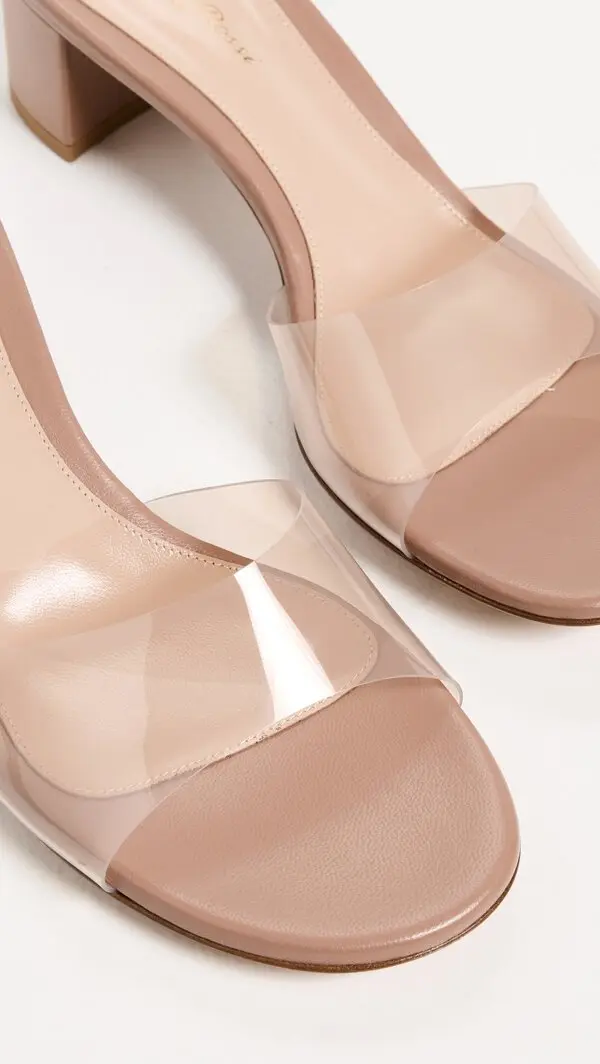 GIANVITO ROSSI Glass Heeled Sandals