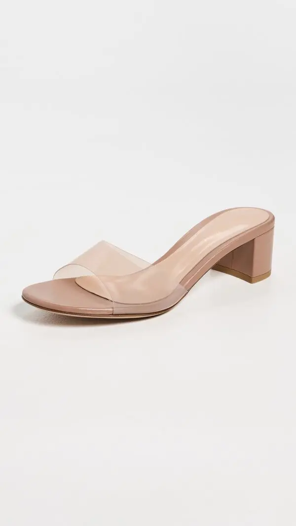 GIANVITO ROSSI Glass Heeled Sandals