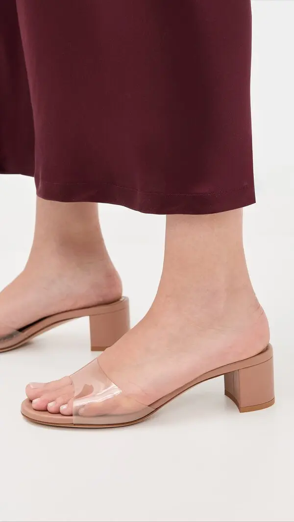 GIANVITO ROSSI Glass Heeled Sandals