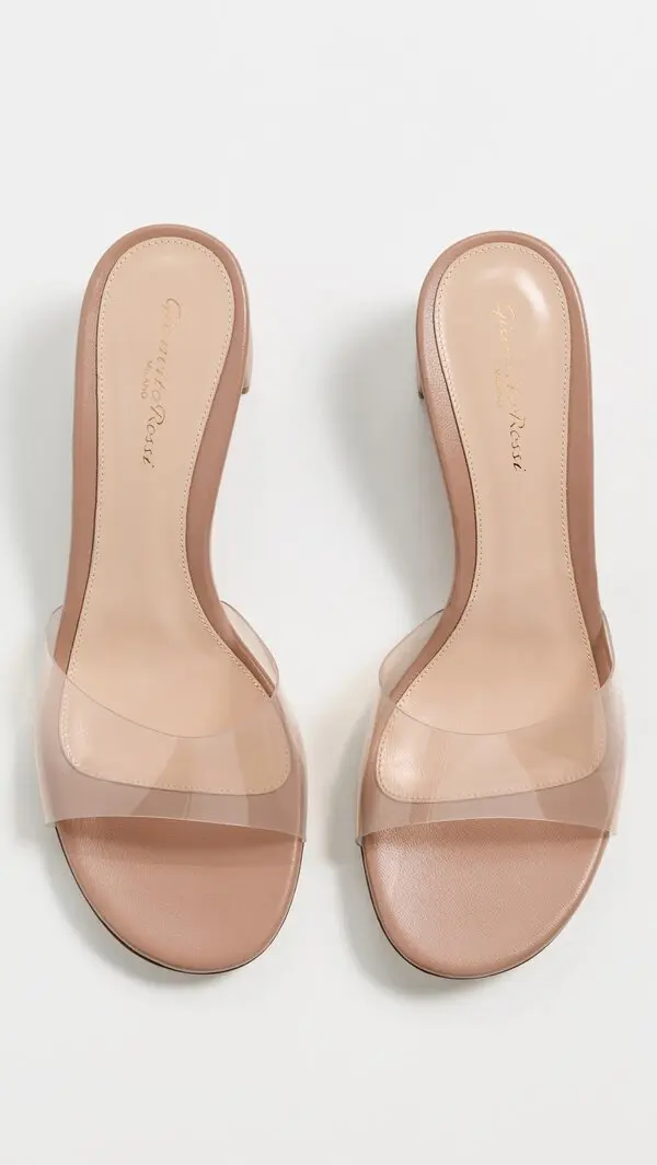 GIANVITO ROSSI Glass Heeled Sandals