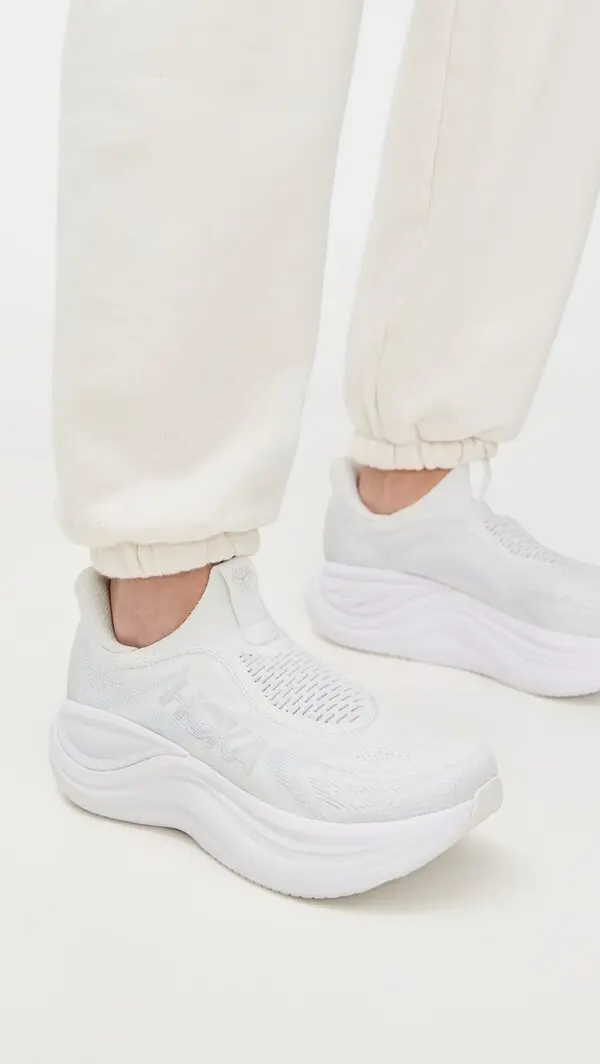 HOKA® Skyward Laceless Sneakers - White