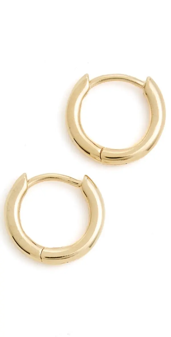 Madewell Demi Huggie Hoop Earrings - 14k Gold