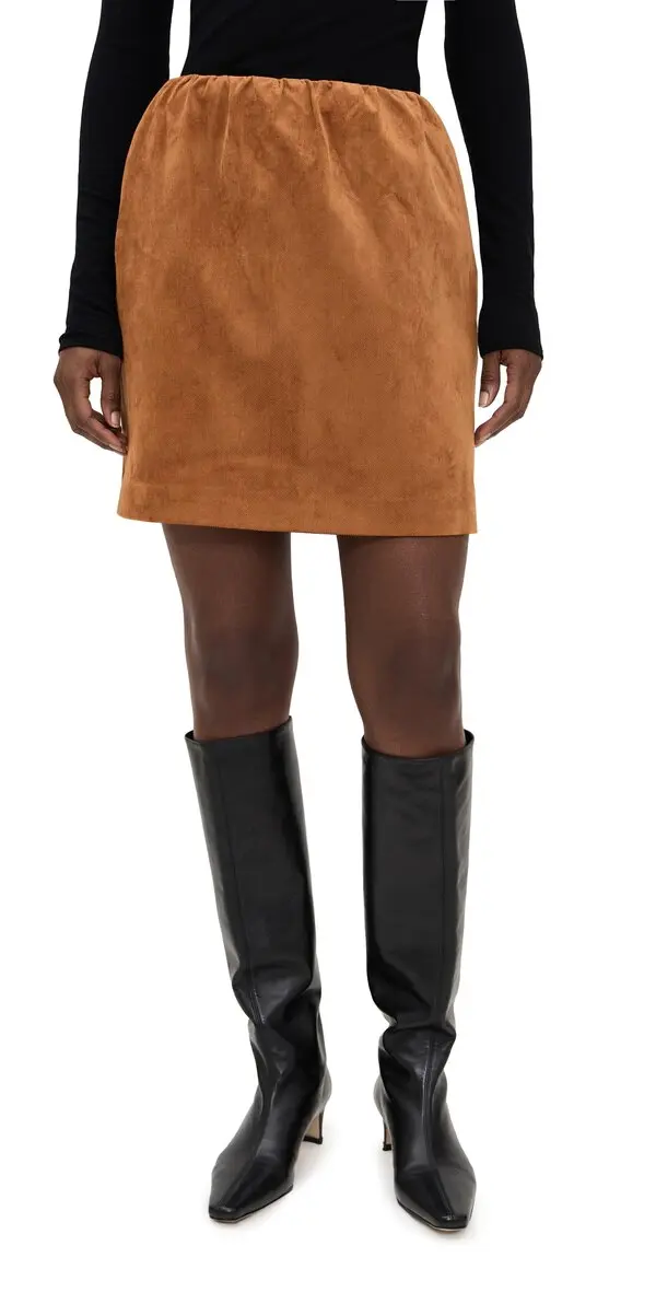 SHUSHU/TONG Smocked Short Skirt