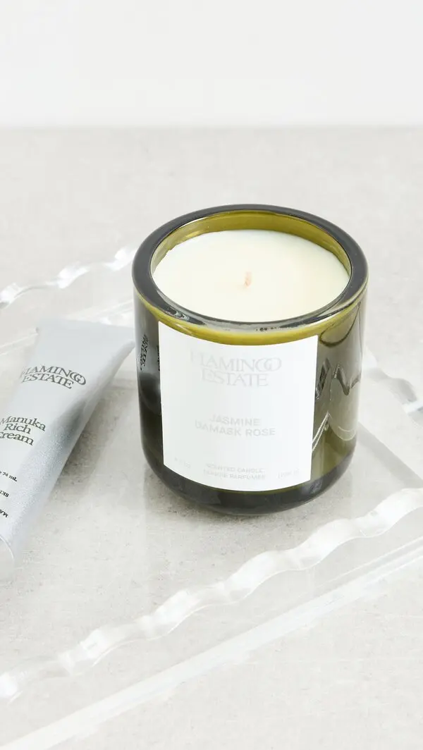 FLAMINGO ESTATE Night Blooming Jasmine And Rose Candle