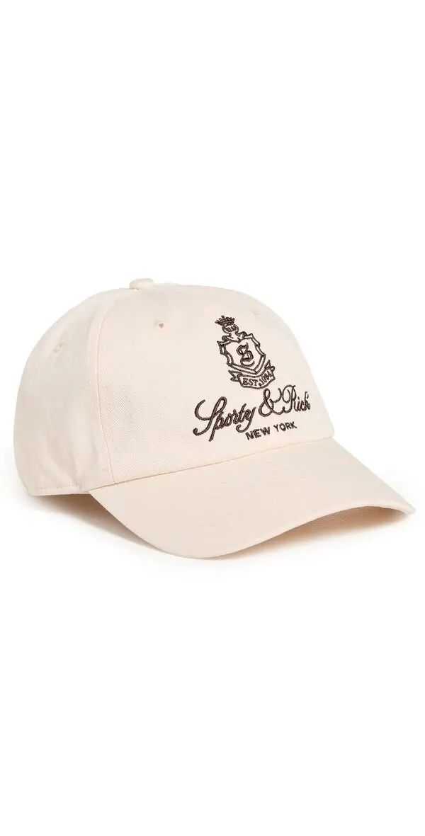 SPORTY & RICH Vendome Cap - Ecru