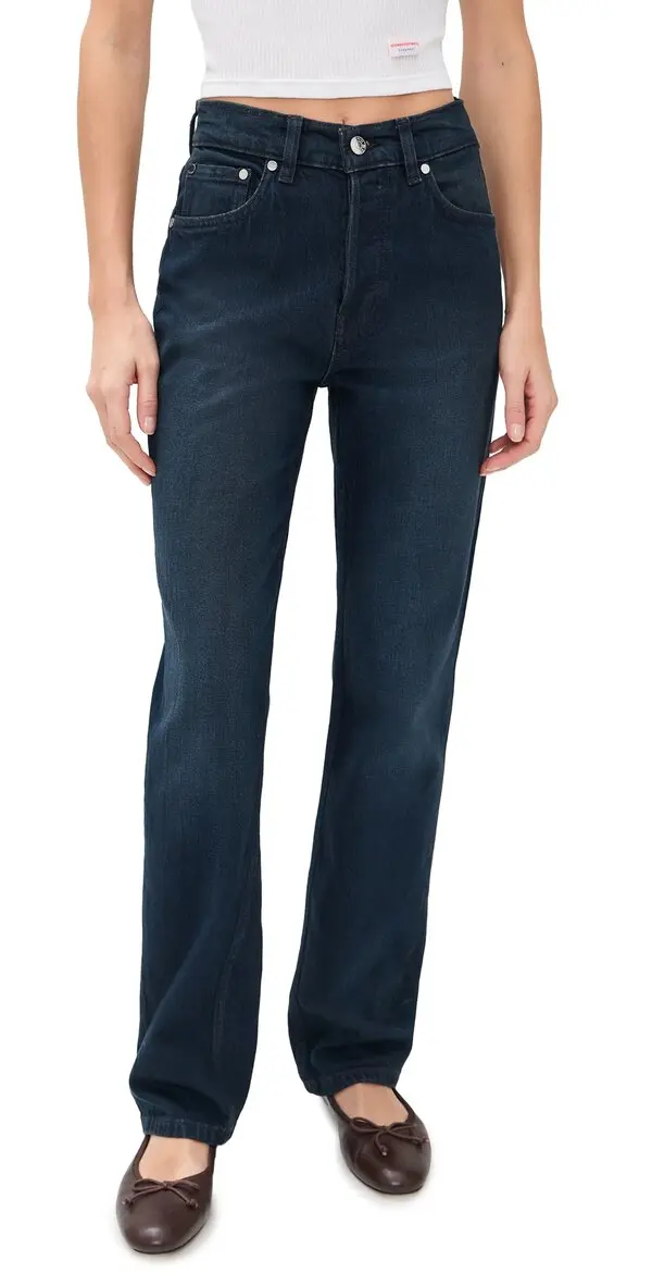 EB DENIM High-rise Straight Jeans