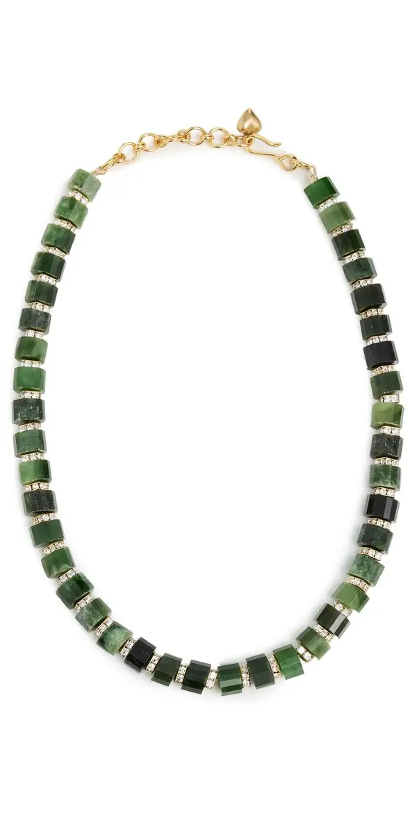 Brinker & Eliza Glimmer Necklace - Canadian Green Jade